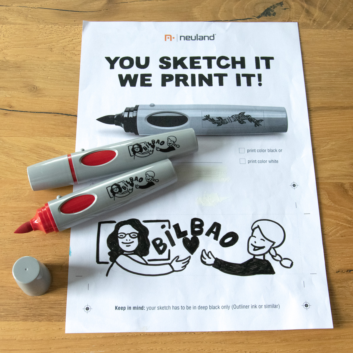 Your Marker: You sketch it, we print it! | Neuland Blog EN